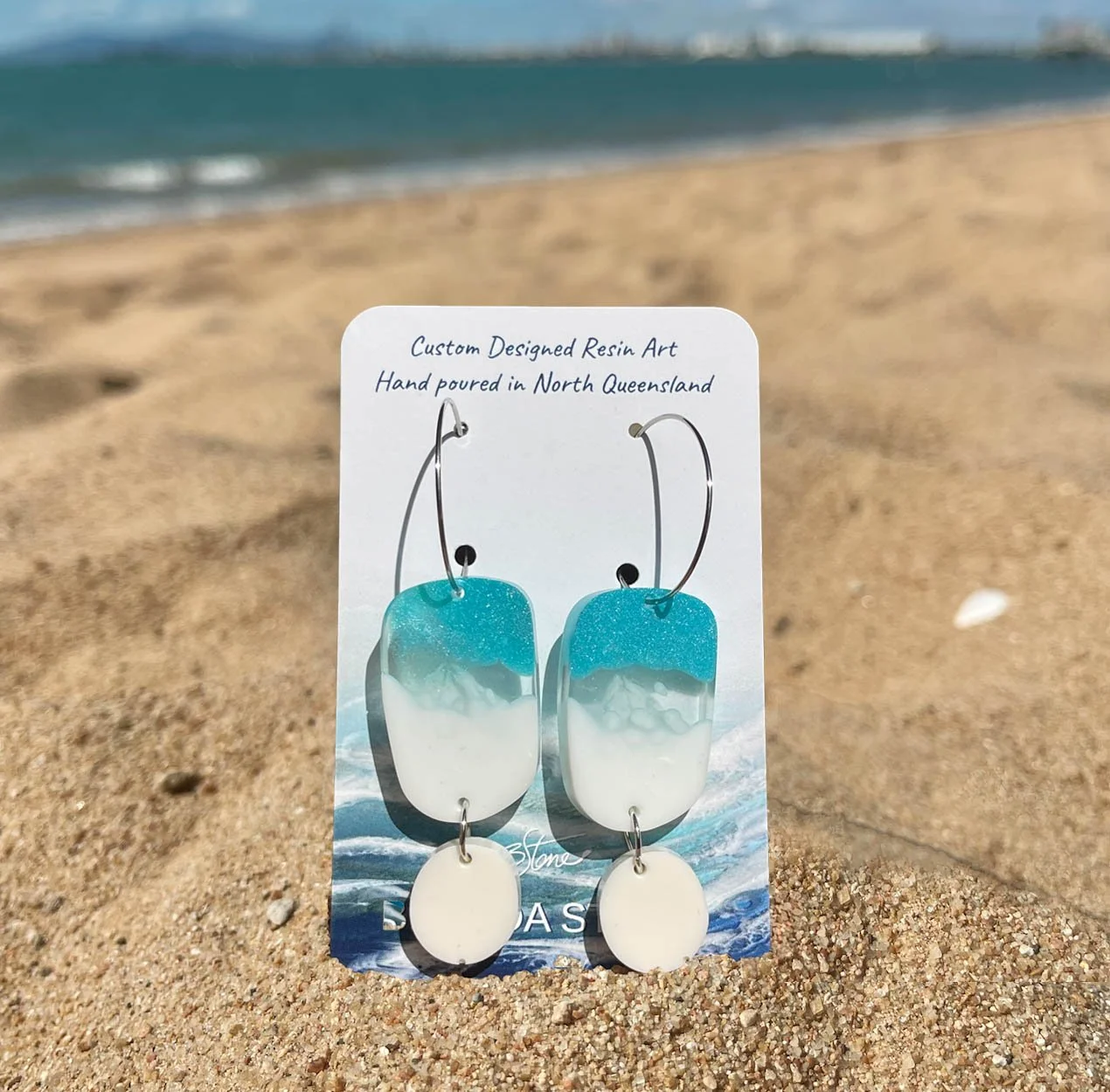 Custom resin earrings store